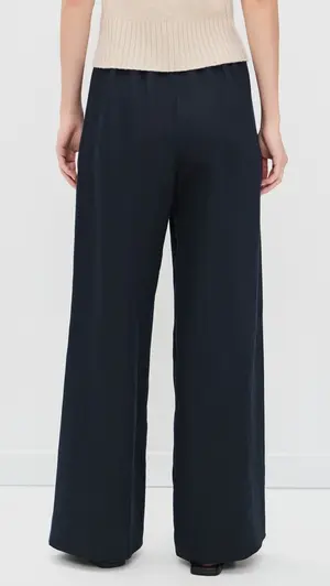Jenni Kayne Summer Demi Wide Leg Trousers - Navy