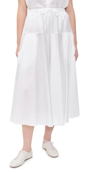 JAMIE HALLER Poplin Midi Skirt