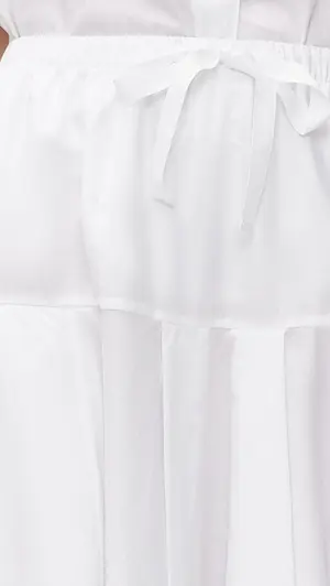 JAMIE HALLER Poplin Midi Skirt