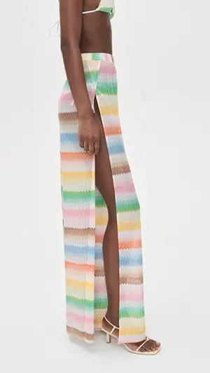 Missoni Metallic Zigzag Knit Trousers - Multicolor