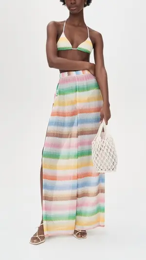 Missoni Metallic Zigzag Knit Trousers - Multicolor