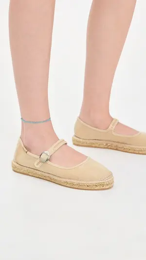 Free People Oasis Mary Jane Espadrilles - Sunstone Sand
