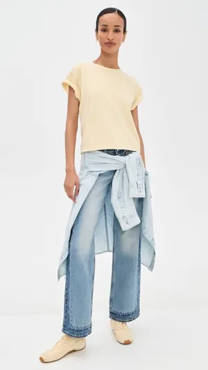 Rag & Bone Distressed Boxy Tee - Btter