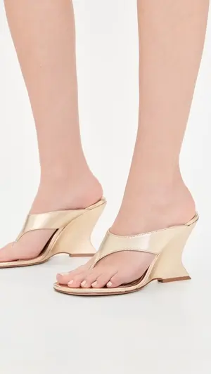 Schutz Maya Sandals - Platina