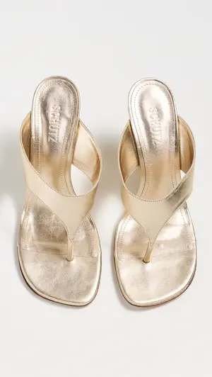 Schutz Maya Sandals - Platina