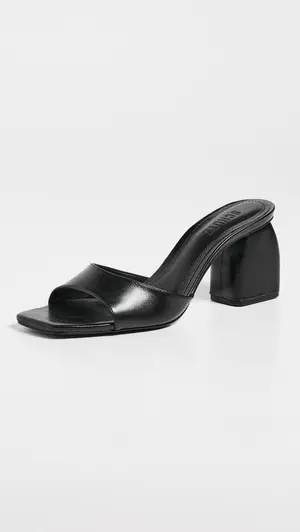 Schutz Leena Chunky Heel Sandals - Black