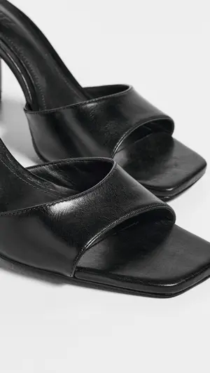 Schutz Leena Chunky Heel Sandals - Black