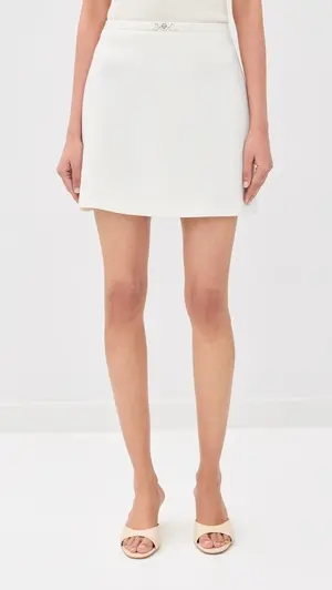 Versace Wool Mini Skirt