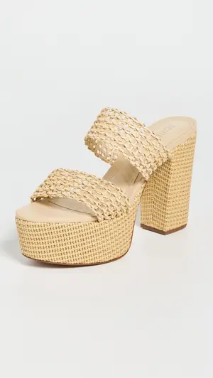Schutz Aberdeen Sandals - Natural