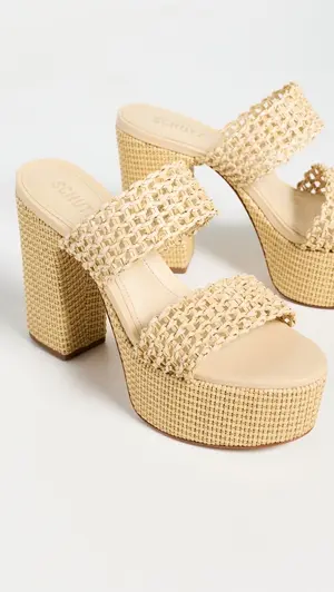 Schutz Aberdeen Sandals - Natural