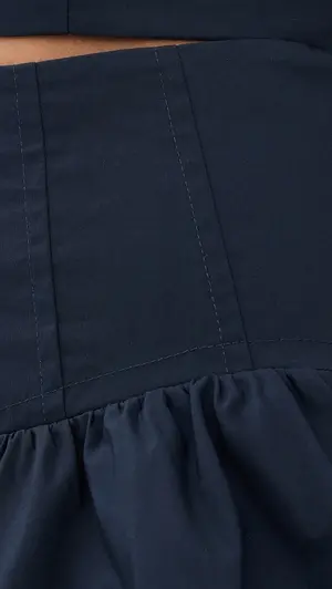Simkhai Pippa Mini Skirt - Midnight