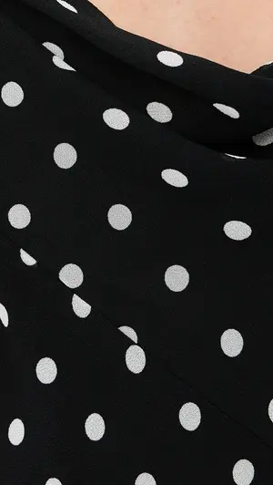 SELF-PORTRAIT Polka Dot Georgette Maxi Dress