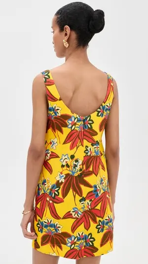 ALEMAIS Leo Embroidered Mini Dress