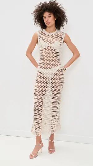 Simkhai Coralia Knit Charmed Midi Dress