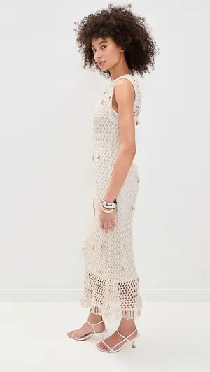 Simkhai Coralia Knit Charmed Midi Dress