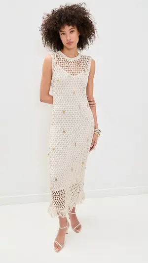 Simkhai Coralia Knit Charmed Midi Dress