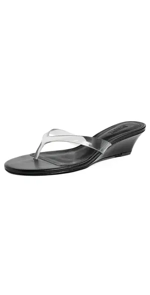 Schutz Roslyn Jelly Wedges - Black