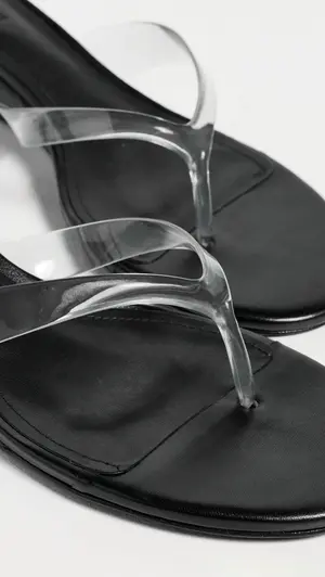 Schutz Roslyn Jelly Wedges - Black