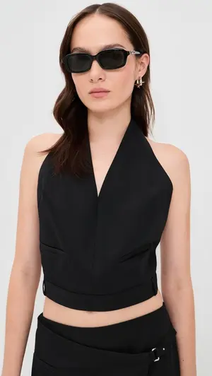 ST. AGNI Wool Halter Top