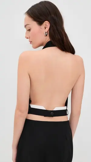 ST. AGNI Wool Halter Top