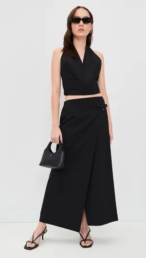 ST. AGNI Wool Halter Top