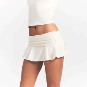 SKIMS Cotton Jersey Mini Skort - Marble