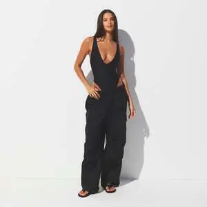 SKIMS Plunge One Piece Swimsuit - Onyx