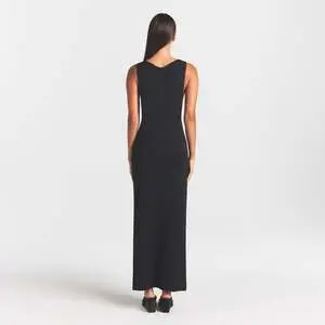 SKIMS Cut Out Long Dress - Obsidian