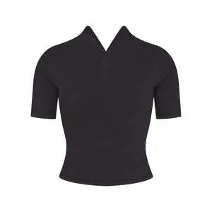 SKIMS Wrap Top - Soot