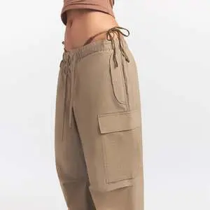 SKIMS Oversized Low-rise Cargo Pants - Desert