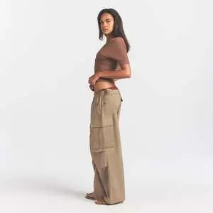 SKIMS Oversized Low-rise Cargo Pants - Desert