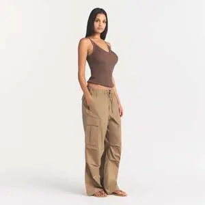 SKIMS Oversized Low-rise Cargo Pants - Desert