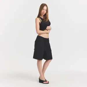 SKIMS Oversized Cargo Short - Onyx