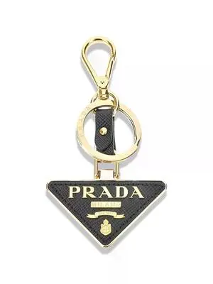 Prada Triangle Keyring - Gold