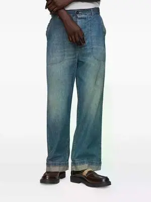 MAISON MARGIELA Patch-pocket Wide-leg Jeans
