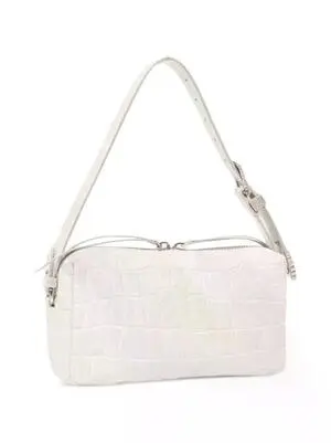 Pinko Embossed Shoulder Bag - White