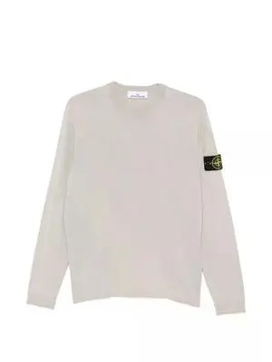 Stone Island Compass-patch Sweater - Grey