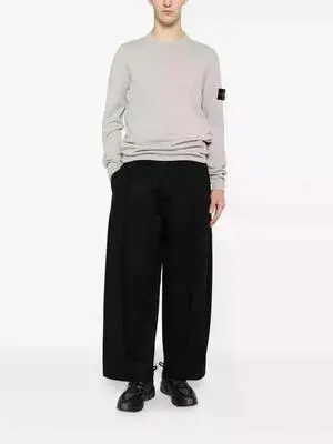 Stone Island Compass-patch Sweater - Grey