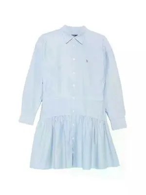 Polo Ralph Lauren Ruffled Mini Dress - Blue