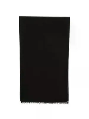 Emporio Armani Fringed Scarf - Black