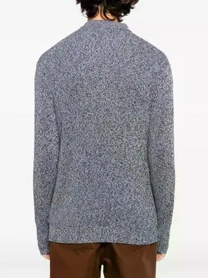 N.peal Ribbed Polo-collar Sweater