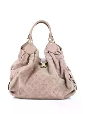 LOUIS VUITTON Xl Mahina Leather Hobo Bag - Neutrals