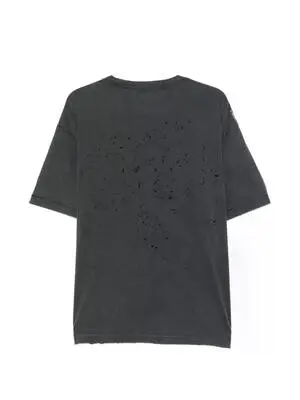 Satisfy Distressed Graphic Print T-shirt