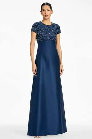 Sachin & Babi Embellished Amsterdam Gown - Night Sky