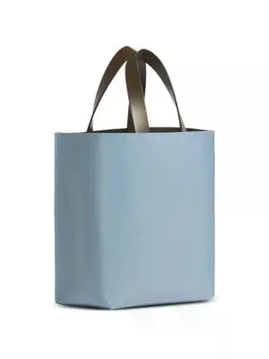 Marni Museo Colour-block Leather Tote - Blue