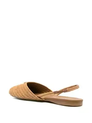 Prada Crochet Slingback Ballerinas