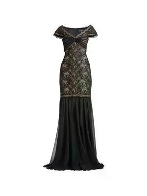 Tadashi Shoji Sheer Evening Dresses