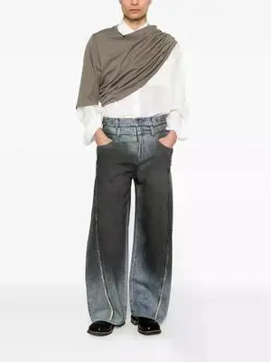 FENG CHEN WANG Wide Leg Trousers - Black