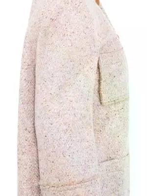 Chloé Buttoned Patch Pocket Coat - Pink