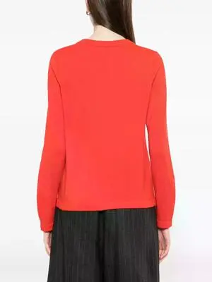 N.peal Hallie Round Neck Jumper - Red